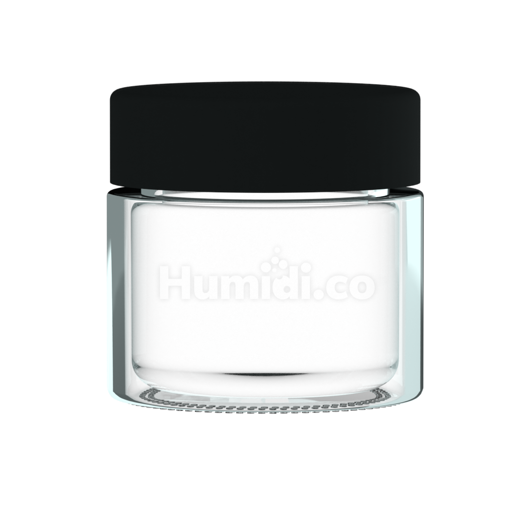 Flat Bottom 2oz Glass Jar | Child-Resistant | Humidi.Co