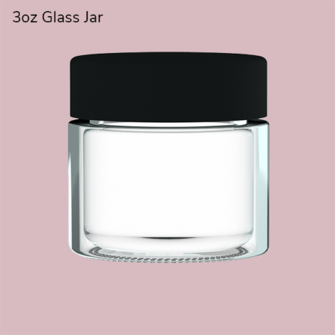 Humidi.Co | Flat Bottom 3oz Glass Jar | Child-Resistant